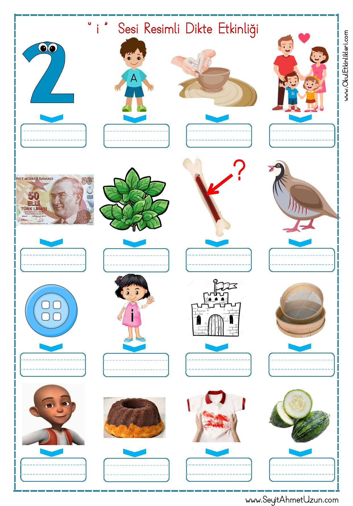 i ’’ Sesi Resimli Dikte Etkinliği - Seyit Ahmet Uzun – Eğitime Yeni Bir ...