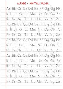 ALFABE – NOKTALI YAZMA - Seyit Ahmet Uzun – Eğitime Yeni Bir Bakış