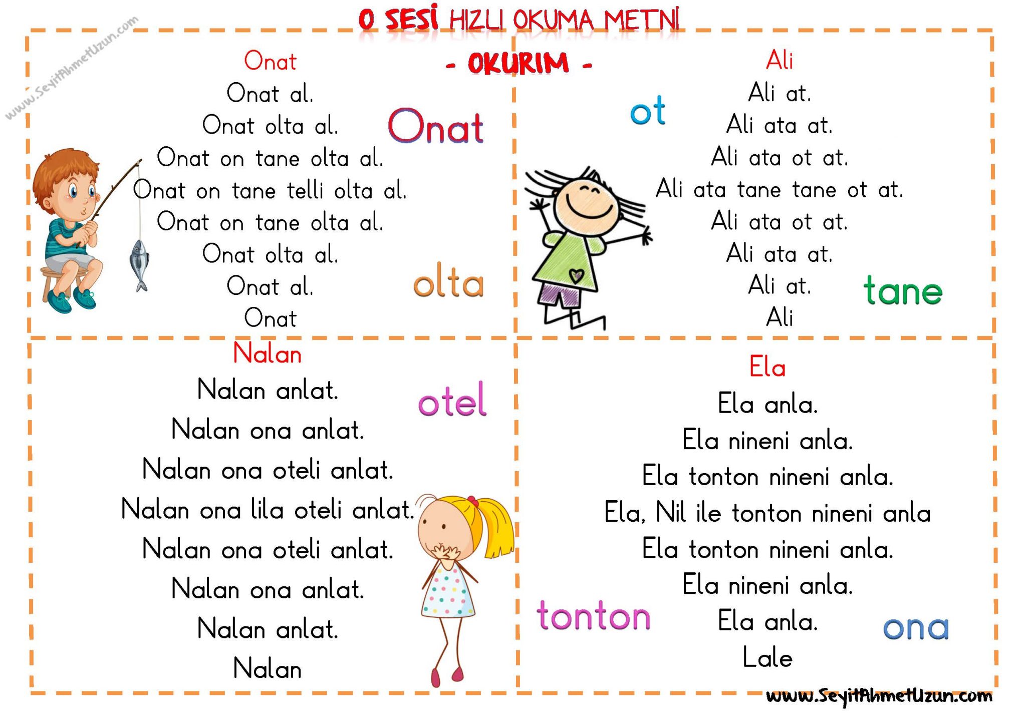 o Sesi Hızlı Okuma Metni - Seyit Ahmet Uzun – Eğitime Yeni Bir Bakış